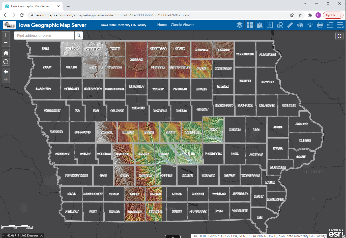 New LiDAR available for North Central Iowa on the ISU Orthoserver ...